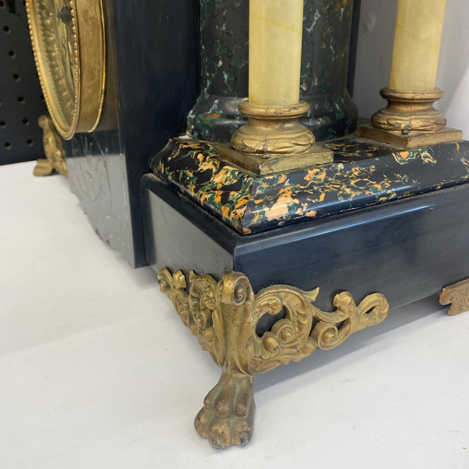 Seth Thomas Larkin 35 New Sucile Shasta Adamantine Mantle Clock dragon ...