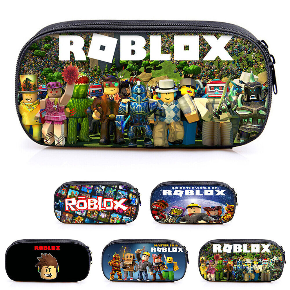 Roblox Pencil Case Students Stationery Organizer Bag Zipper Pen Pouch ...