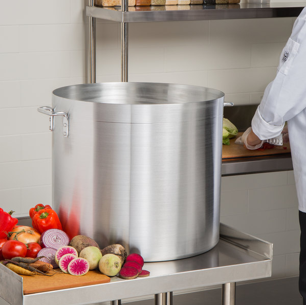 100 Qt Heavy Duty 4mm Aluminum Stock Pot Without Lid Commercial NSF ...