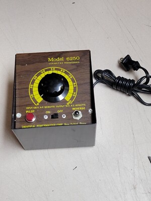 VINTAGE UNIVERSAL POWERMASTER 6250 MODEL TRAIN TRANSFORMER * NEW IN BOX ...