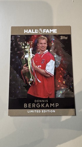 Topps Premier League 2026: BERGKAMP Hall of Fame. Arsenal. Limited ...