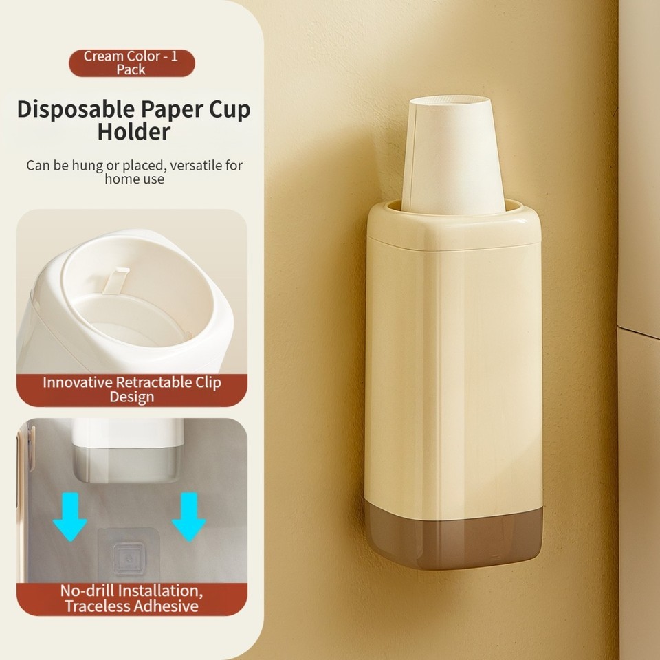 Cup Dispenser Easy Installation Efficient Usage Elastic Spring ...