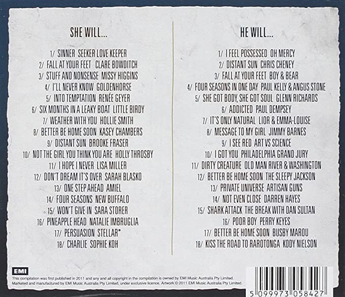 Songs of Tim & Neil Finn CD ALBUM - THEY WILL HAVE THEIR WAY by Various ...
