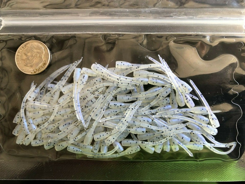 Soft Plastic Baits - Crappie - Panfish - Scented - 100 Count 1-1/8" Ice ...