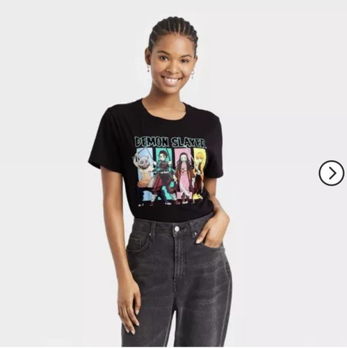 New Target Demon Slayer Kimetsu No Yaiba Graphic Black T-Shirt | eBay