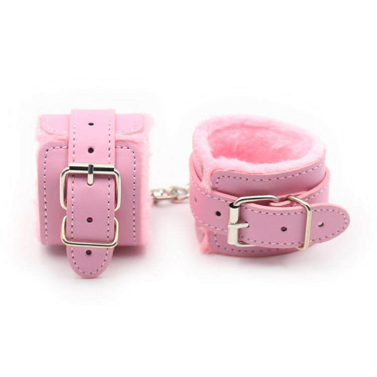 PU Leather Bondage Handcuff Hand Slave Ankle Cuffs Restraint Wrist ...