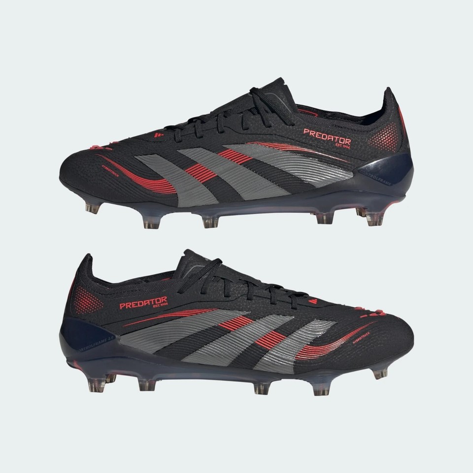 adidas Predator Elite FG ID3878 Core Black / Grey Four / Lucid Red Men ...