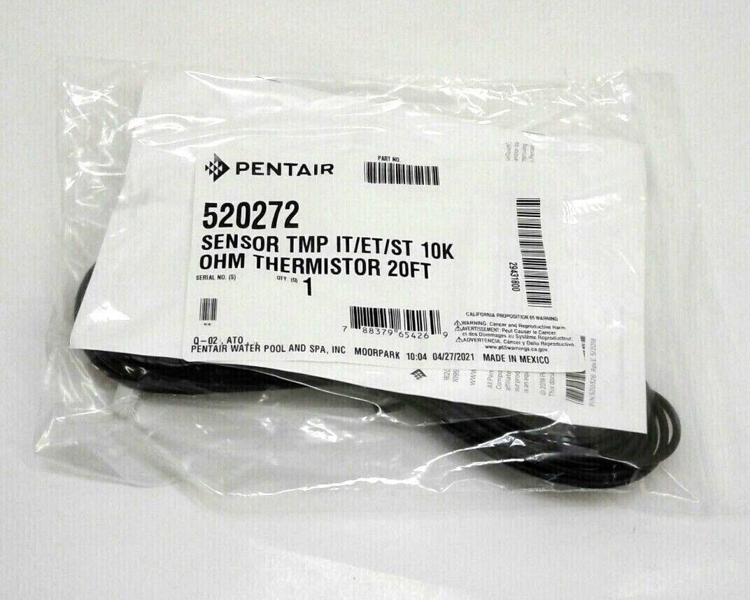 Pentair Air/Water/Solar Temperature Sensor with 20 ft Cable Replacement ...