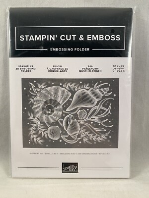 SEASHELLS 3D Embossing Folder Ocean Underwater Coral Stampin Up A23 | eBay