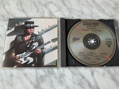 Stevie Ray Vaughan Texas Flood CD EARLY PRESS! 1983 Epic/CBS EK 38734 ...
