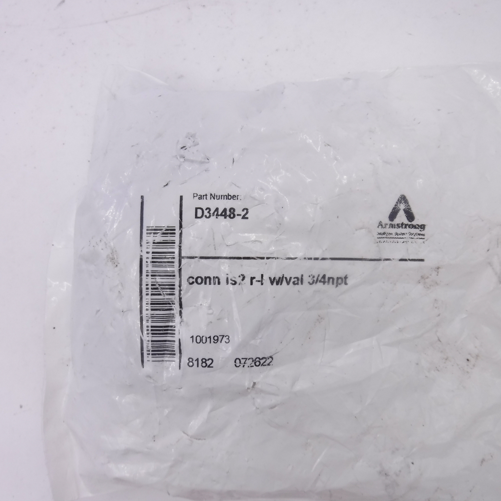 Armstrong D3448-2, Strainer Connector IS2 R-L w/Val 3/4" NPT | eBay