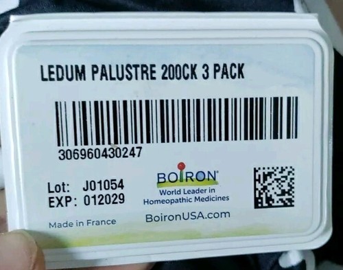 Boiron Ledum Palustre 200 CK, 80 Pellets- Pack Of 3 | eBay