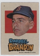 1967 Topps Boston Red Sox Stickers - Darrell Brandon #2 for sale online ...