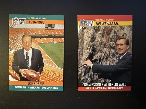 Pro Set 1990 Commissioner Paul Tagliabue Berlin Wall Joe Robbie Miami ...