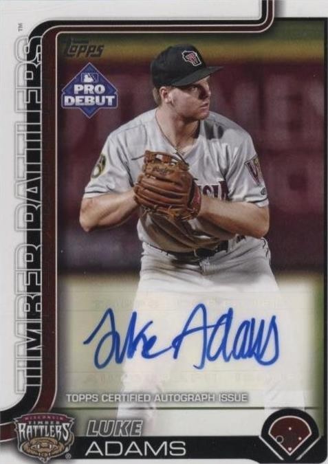 2025 Topps Pro Debut - Luke Adams #PD-69 Autographs (AU, RC) for sale ...
