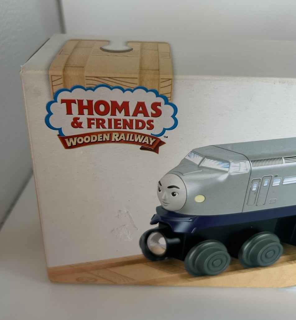 Mattel Thomas the Tank Engine Wooden Rail Series Thomas Kenji (Ages 2 ...