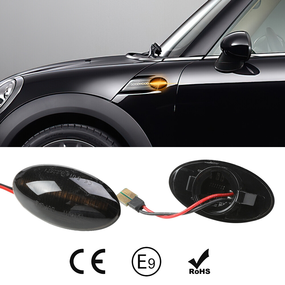 Dynamic Side Marker Turn Lights Indicator for Mini Cooper R50 R52 R53 ...