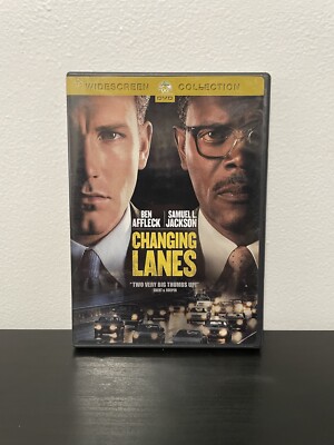 Changing Lanes DVD Ben Affleck Samuel Jackson Paramount 90th ...