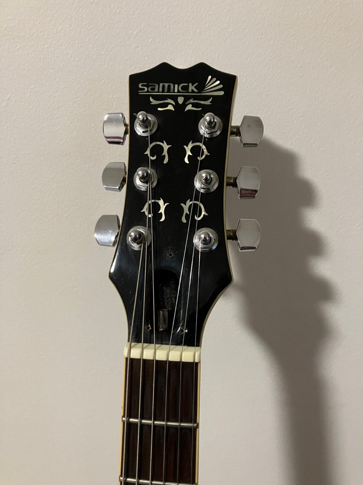 Samick SARC-902 Semi-Hollowbody Archtop Gibson 335 Style Guitar w ...