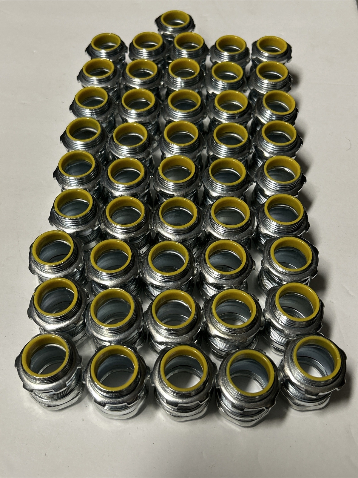 Pack Of 46 3/4” EMT Compression Conduit Connectors with Insulated ...