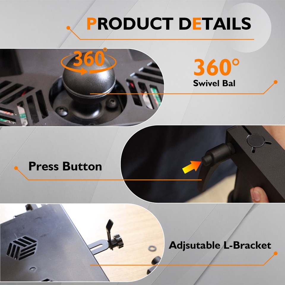 SUVAUTO Adjustable Vehicle Laptop Mount For Truck Car Van | Up to 17 ...