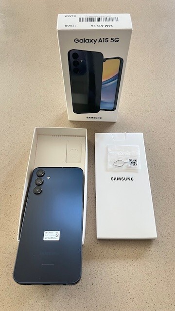 NEW UNLOCKED Samsung Galaxy A15 5G A156M 128GB Blue Black WARRANTY Dec ...