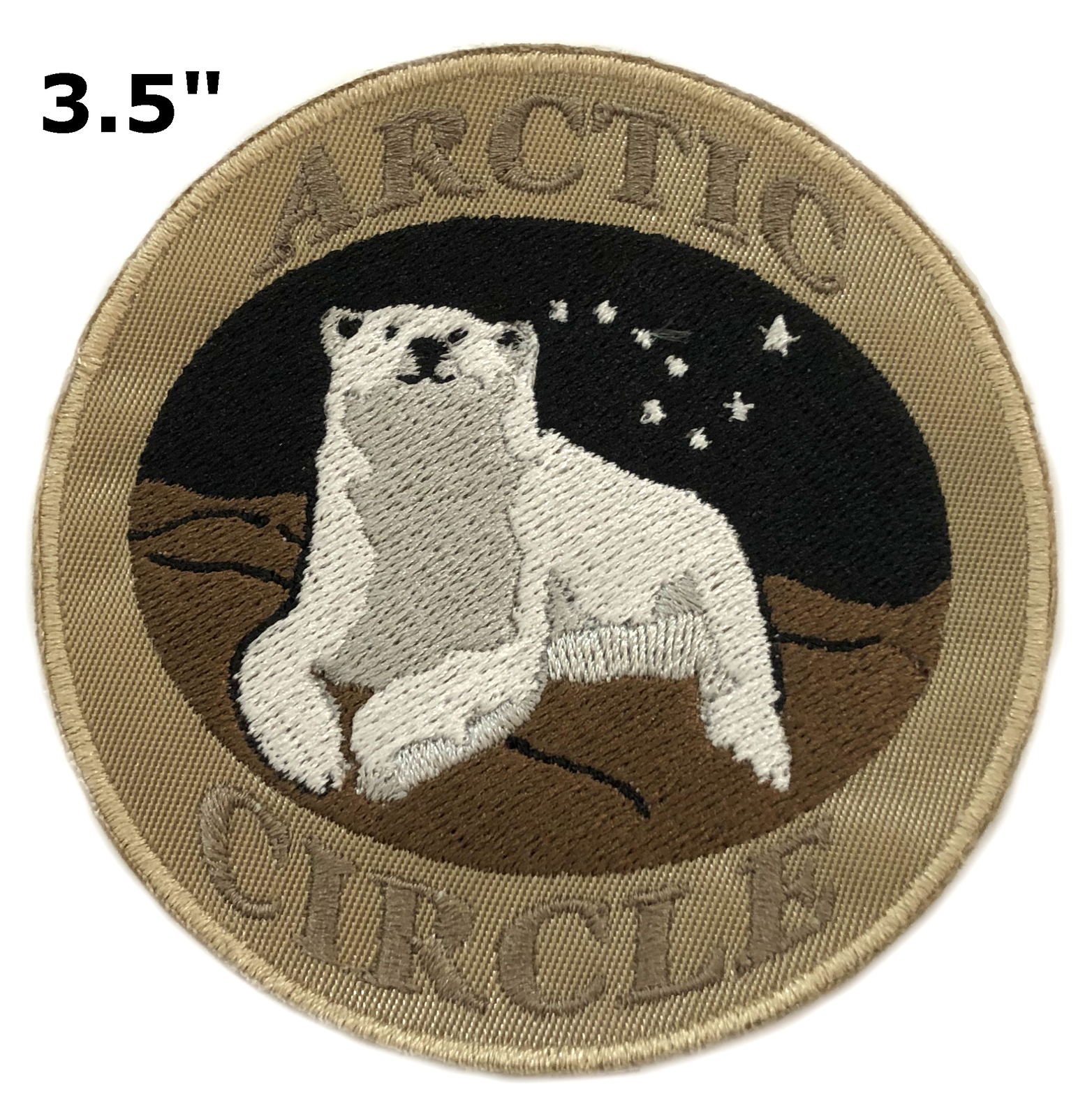 Arctic Circle Polar Bear Patch Embroidered Iron-on Applique Travel ...