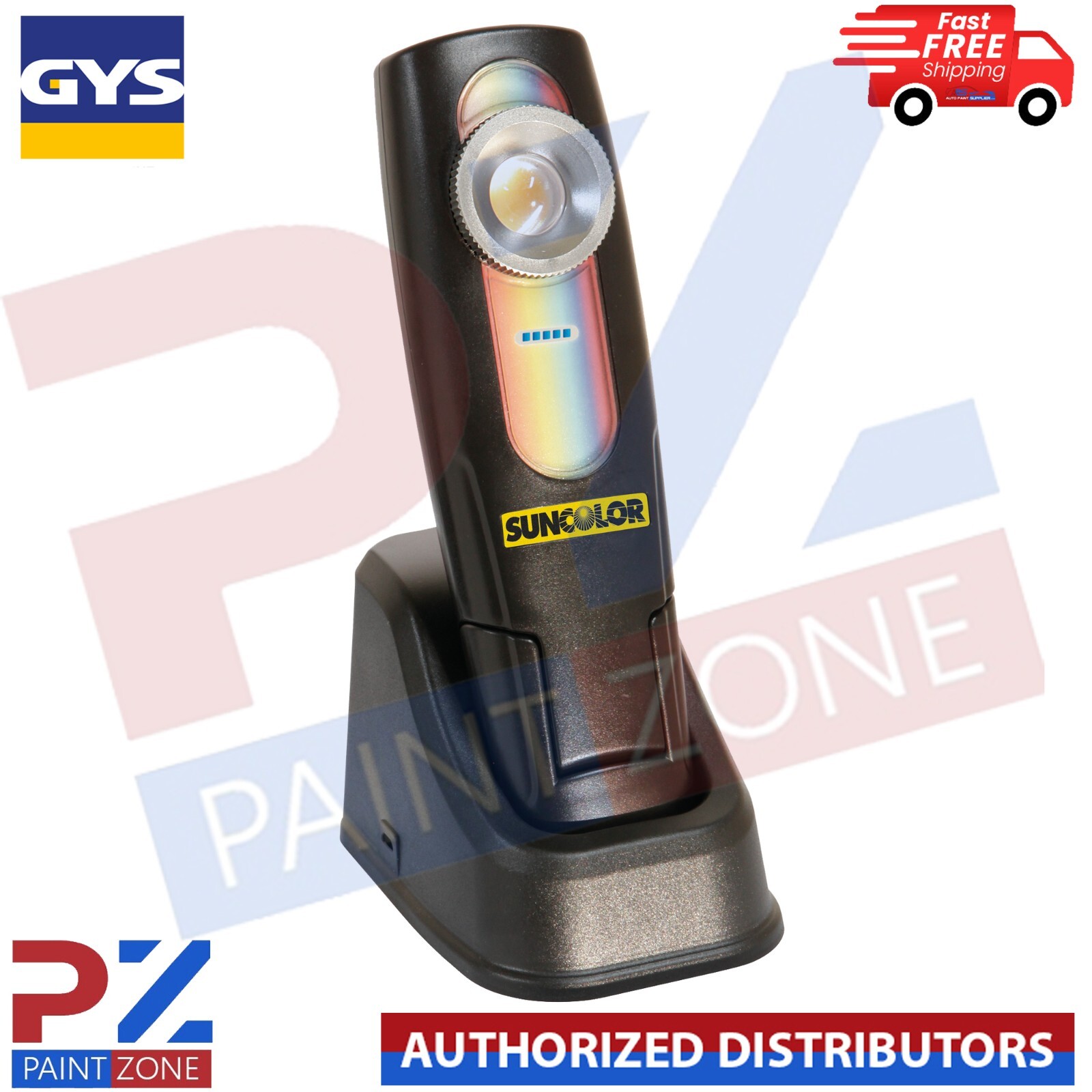 GYS Portable Suncolor LED Lamp - Black (058477) for sale online | eBay UK