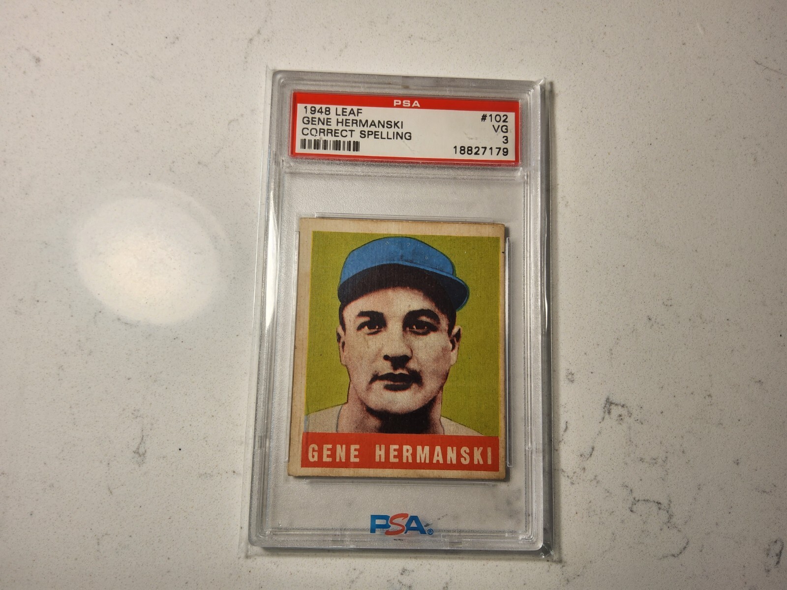 1948 LEAF #102 GENE HERMANSKI - CORRECT SPELLING PSA 3 | eBay