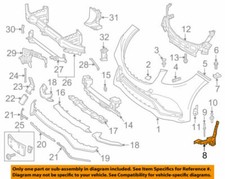 MERCEDES-BENZ GLE W166 FRONT BUMPER NUMBER HOLDER A1668852081 GENUINE ...
