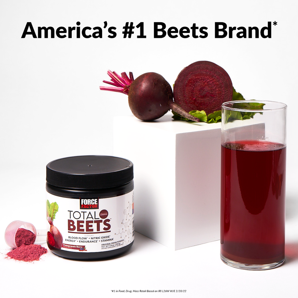 Force Factor Total Beets Circulation Superfood Beet Root Powder Nitric ...