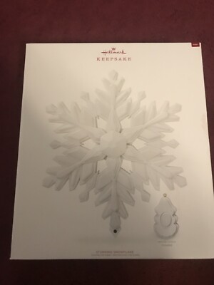 Hallmark Keepsake STUNNING SNOWFLAKE Tree Topper with Light and Sound ...