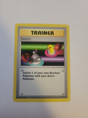 Pokémon TCG Switch Base Set 95/102 Regular Unlimited Common Shadowless ...