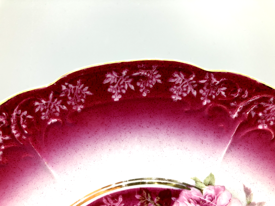 Antique Three Crowns 1909-1916 10 1/2" Porcelain Plate Germany | eBay