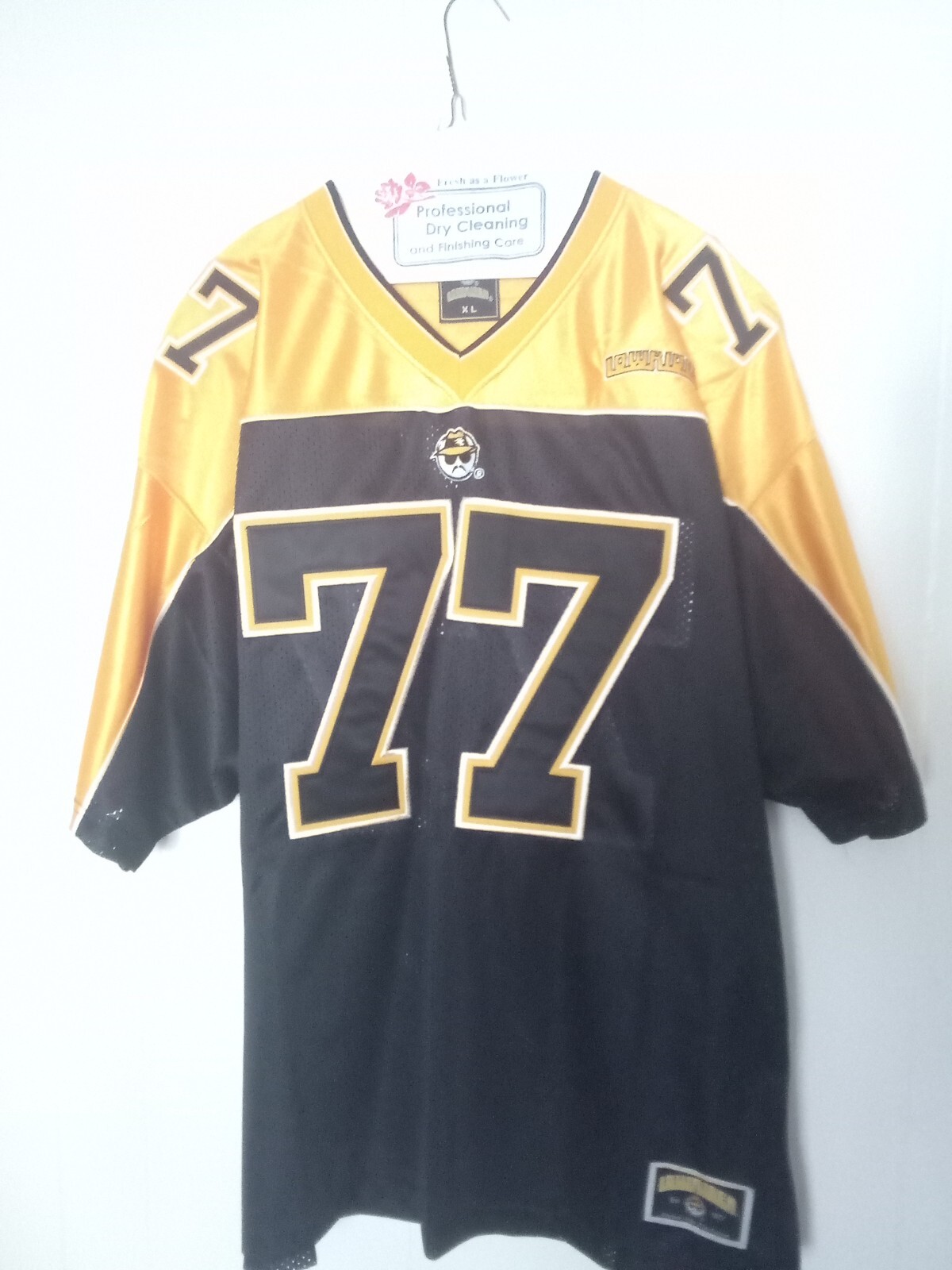 Vintage Lowrider NFL Sports Jersey 77 OG Gold Black Mens XL Original ...