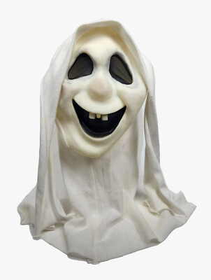 Fun World DIV Fantastic Faces Original Gen White Goofy Ghost Mask Rare ...