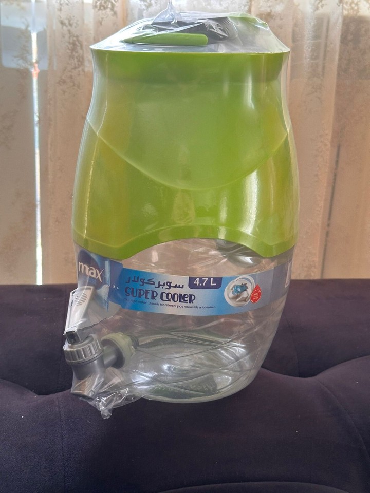 4.7 L Drinks Dispenser Water Juice Jar Server Party With Tap Top Lid ...