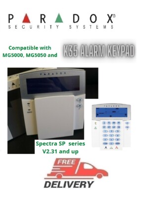 Paradox Security K35 Alarm keypad new LCD security original genuine ...