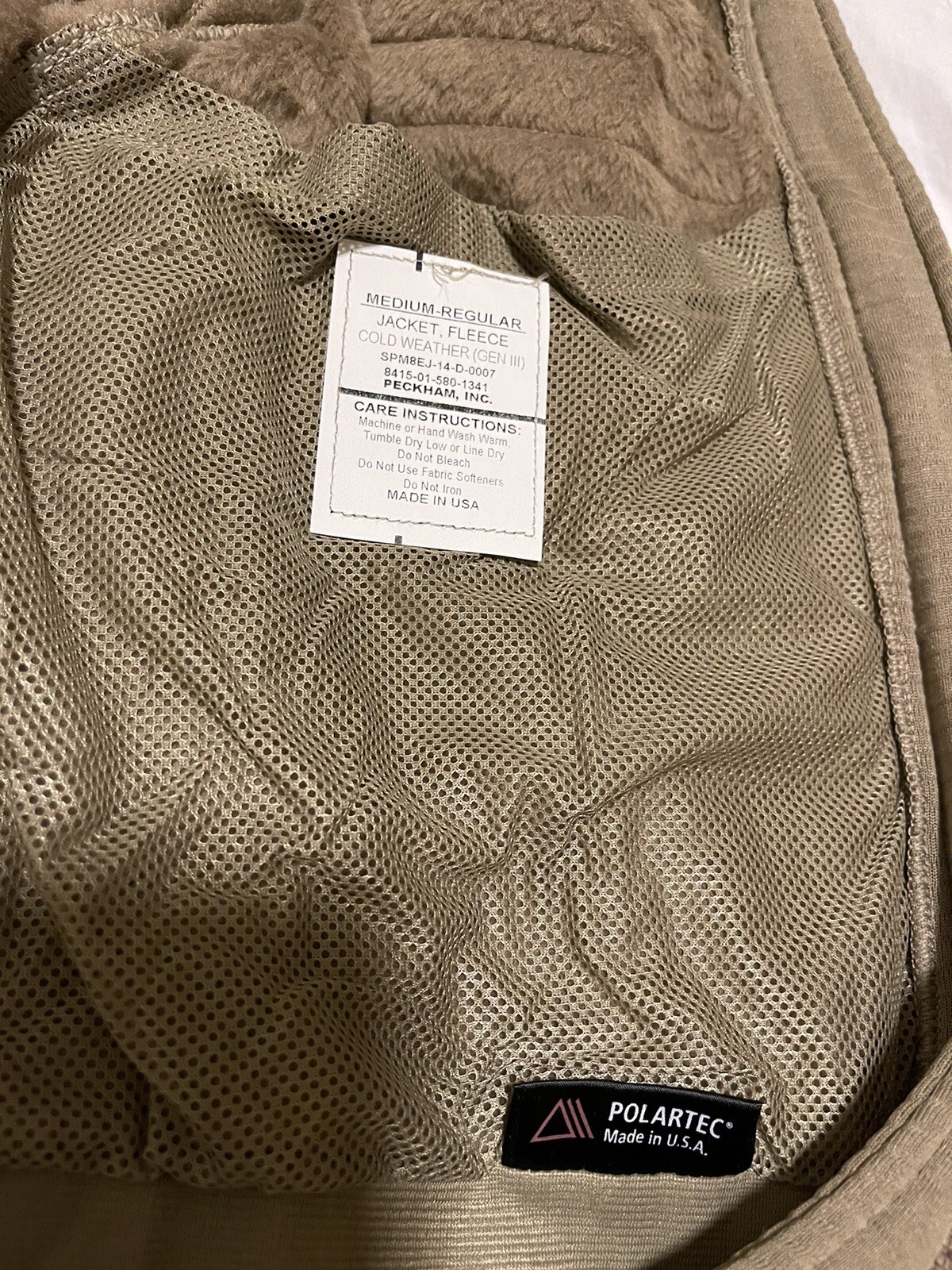 POLARTEC THERMAL PRO GEN III LEVEL 3 FLEECE OCP MULTICAM JACKET COYOTE ...