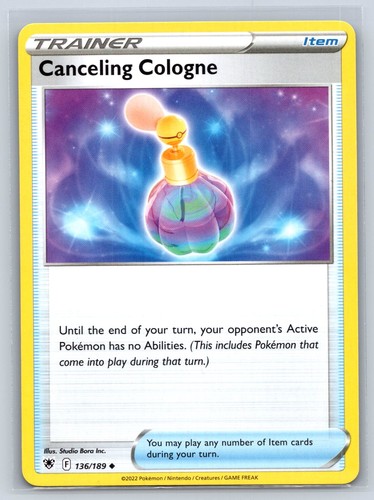Canceling Cologne 136/189 Uncommon SWSH10: Astral Radiance Near Mint | eBay