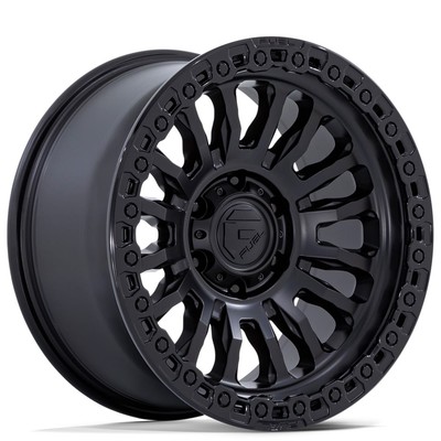 17x9" Fuel Wheels FC857 Rincon SBL Matte Black/Gloss Black Lip Off-Road ...