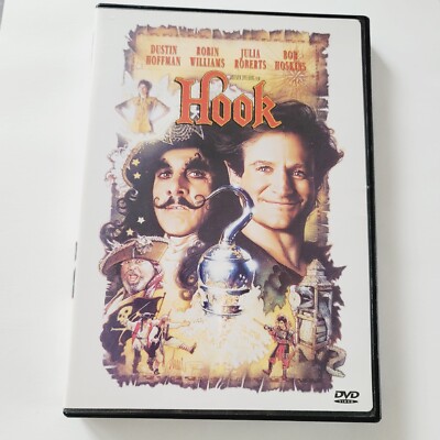 Hook DVD, 1991 Dustin Hoffman Robin Williams Julia Roberts 43396039308 | eBay