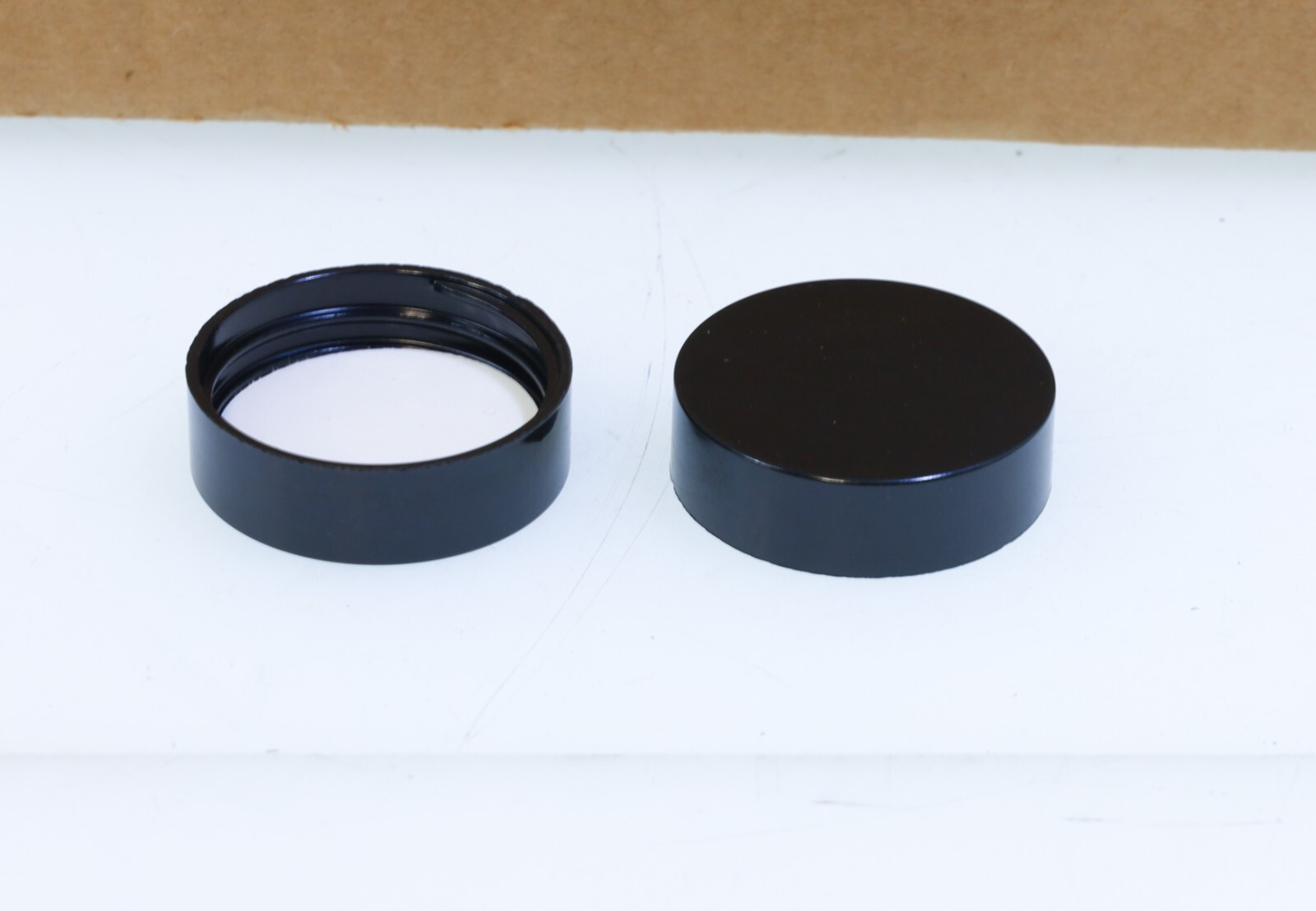 [Case of +/-1500] 38-400 Smooth Black Plastic Caps with Liner, Growler ...