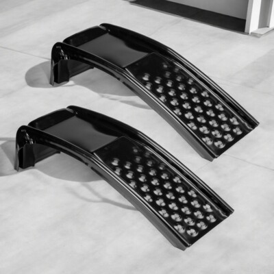 Portable Truck Car Auto Ramps Pair Service Ramp Lift Solid Steel 2 Ton ...