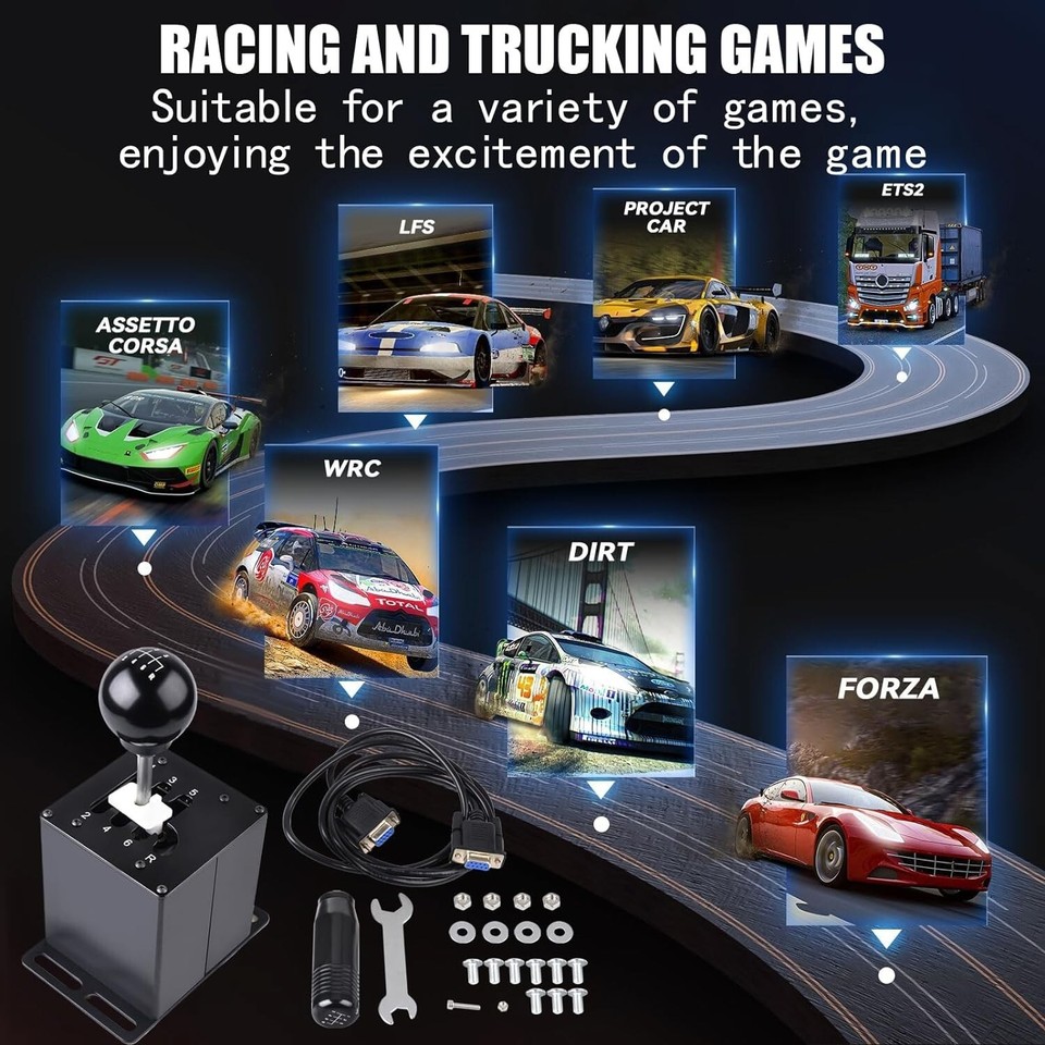 PS4/PS5/PC Racing Game Simulator Shifter 6+R H Gear Shifter | eBay