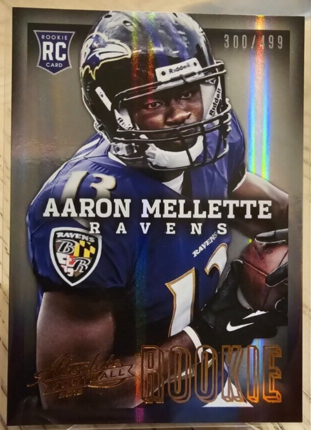 2013 Panini Absolute /499 Aaron Mellette RC #102 Baltimore Ravens | eBay