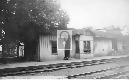 Railroad Train Station Depot Sandborn Indiana IN - REPRINT | eBay