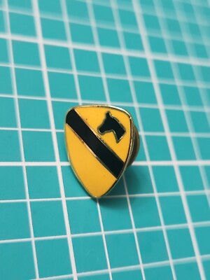 Vtg US Army 1st Calvary Division Gold Tone Lapel Pin | eBay