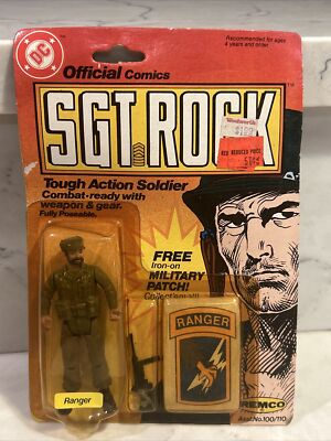 1981 DC Official Comics Sgt. Rock Action Figure NEW Sealed Remco Ranger ...