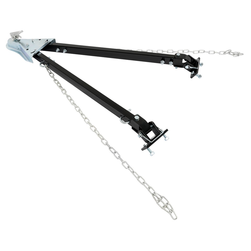 Adjustable Tow Bar 5500lbs w/Safety Chain 24" to 41" Wide For Camper RV ...